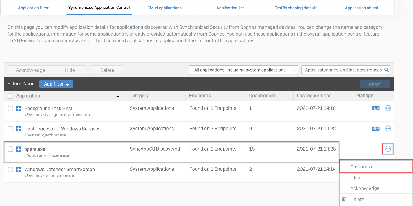 Hướng Dẫn Cấu Hình Synchronized Application Control Trên Sophos Firewall Shopvienthong